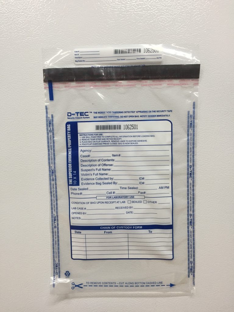 10x14 Clear Evidence/Property Bag - Superior Bag